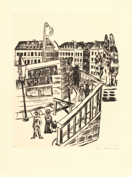 Max Beckmann | Wooden bridge (1922) | MutualArt