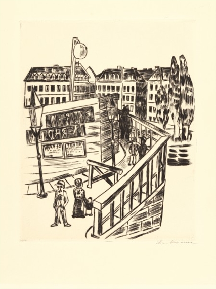 Max Beckmann | Wooden bridge (1922) | MutualArt