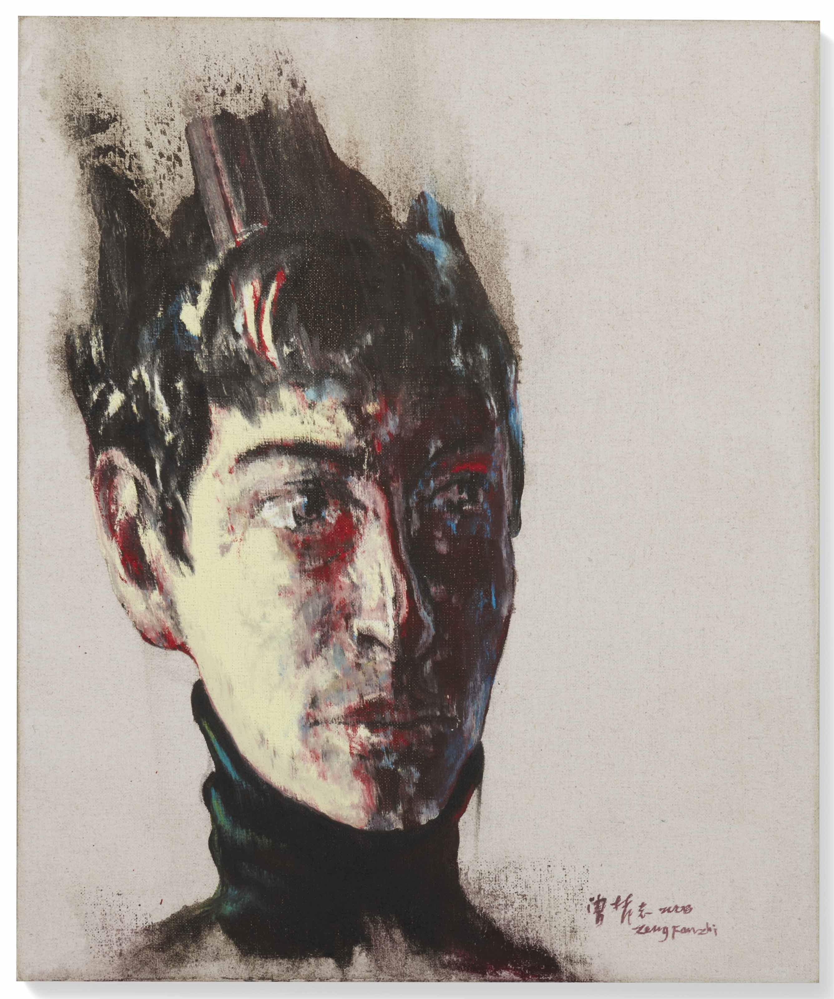 Zeng Fanzhi | Portrait 08-12-4 (2008) | MutualArt