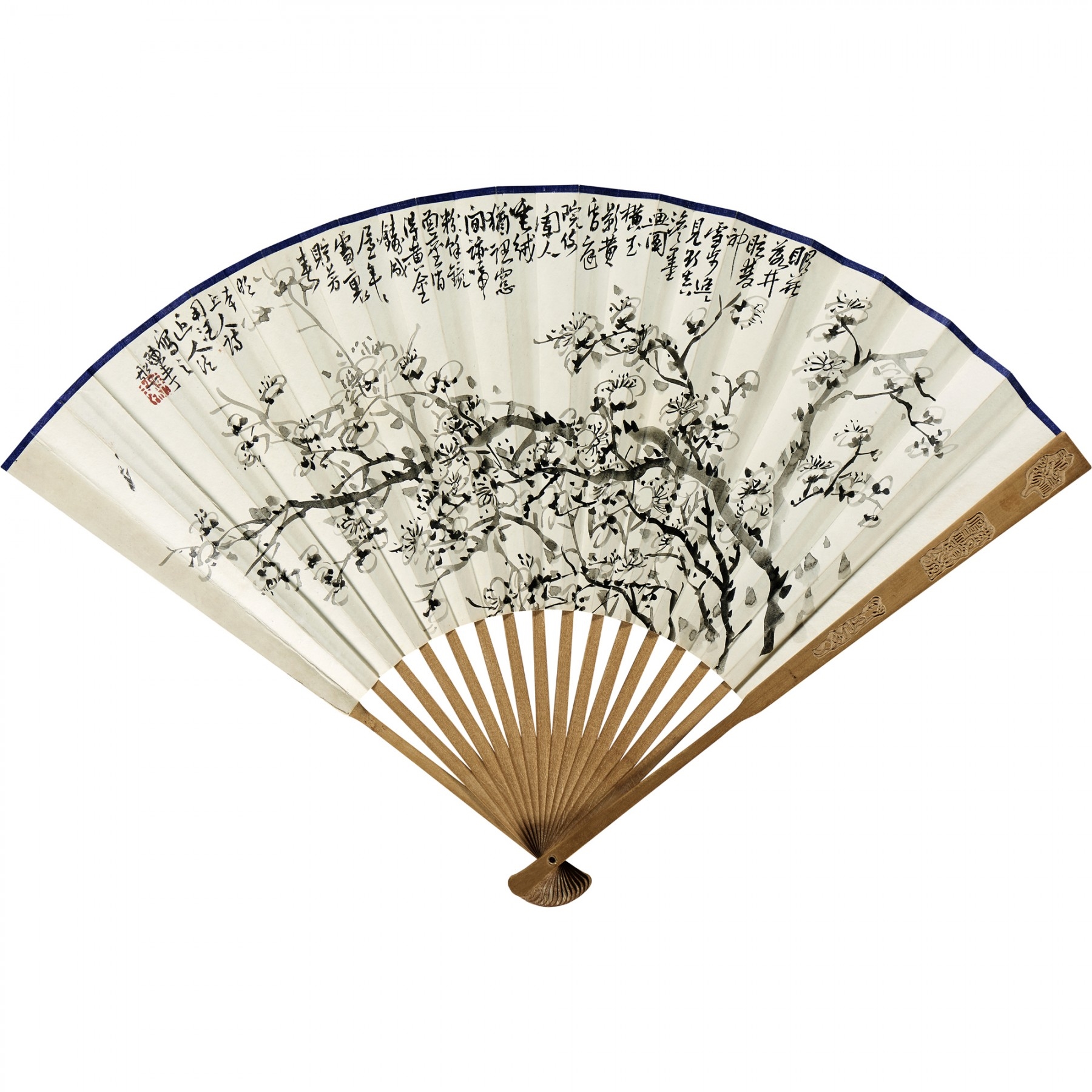 Chen Banding | PRUNUS WITH CALLIGRAPHY (1939) | MutualArt