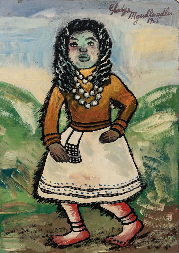 Mgudlandlu Gladys | PORTRAIT OF A YOUNG MFENGU WOMAN (1965) | MutualArt