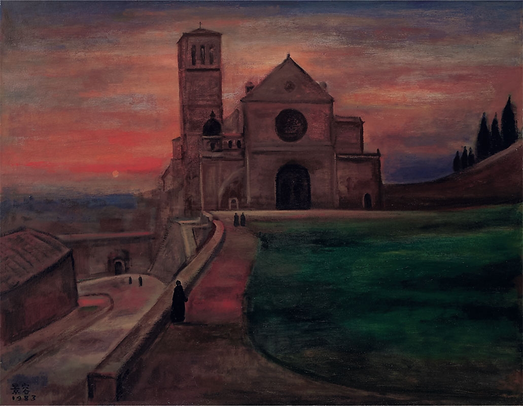 Chen Chin | Street Scene of Rome (1983) | MutualArt