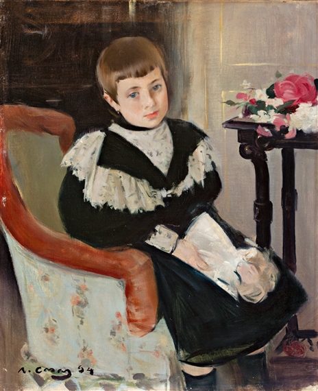 Ramón Casas | Portrait of María Navas | MutualArt