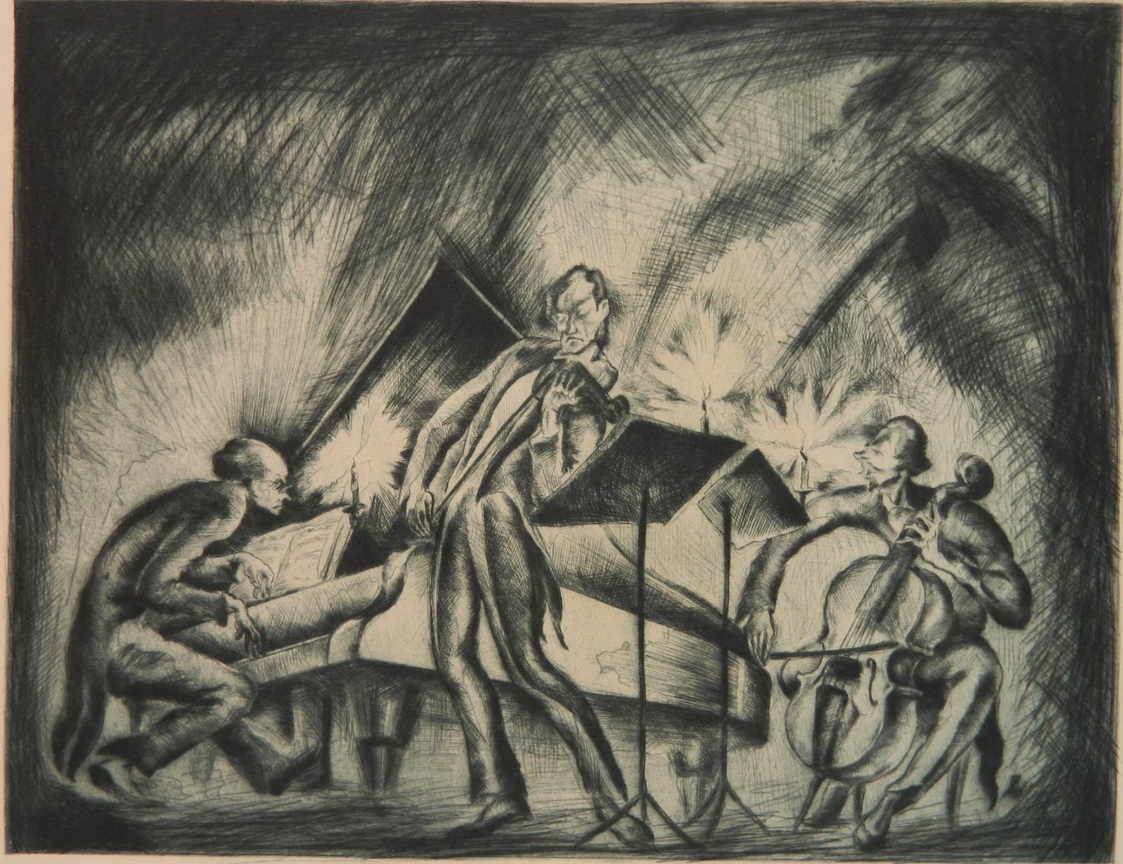 Gyula Zilzer | The Etching Printer (1937) | MutualArt