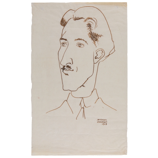 Massimo Campigli | Ritratto del pittore Mario Tozzi (1927) | MutualArt