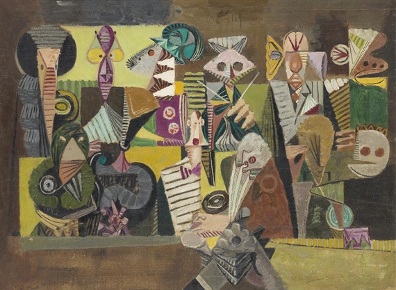 Theodore Gilbert Haupt | Weird People (1948) | MutualArt