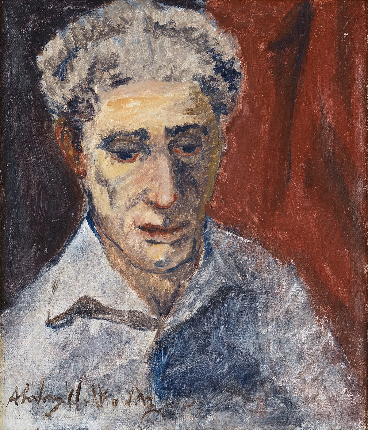 Abraham Walkowitz | Portrait of Chaim Gross (Circa 1960) | MutualArt
