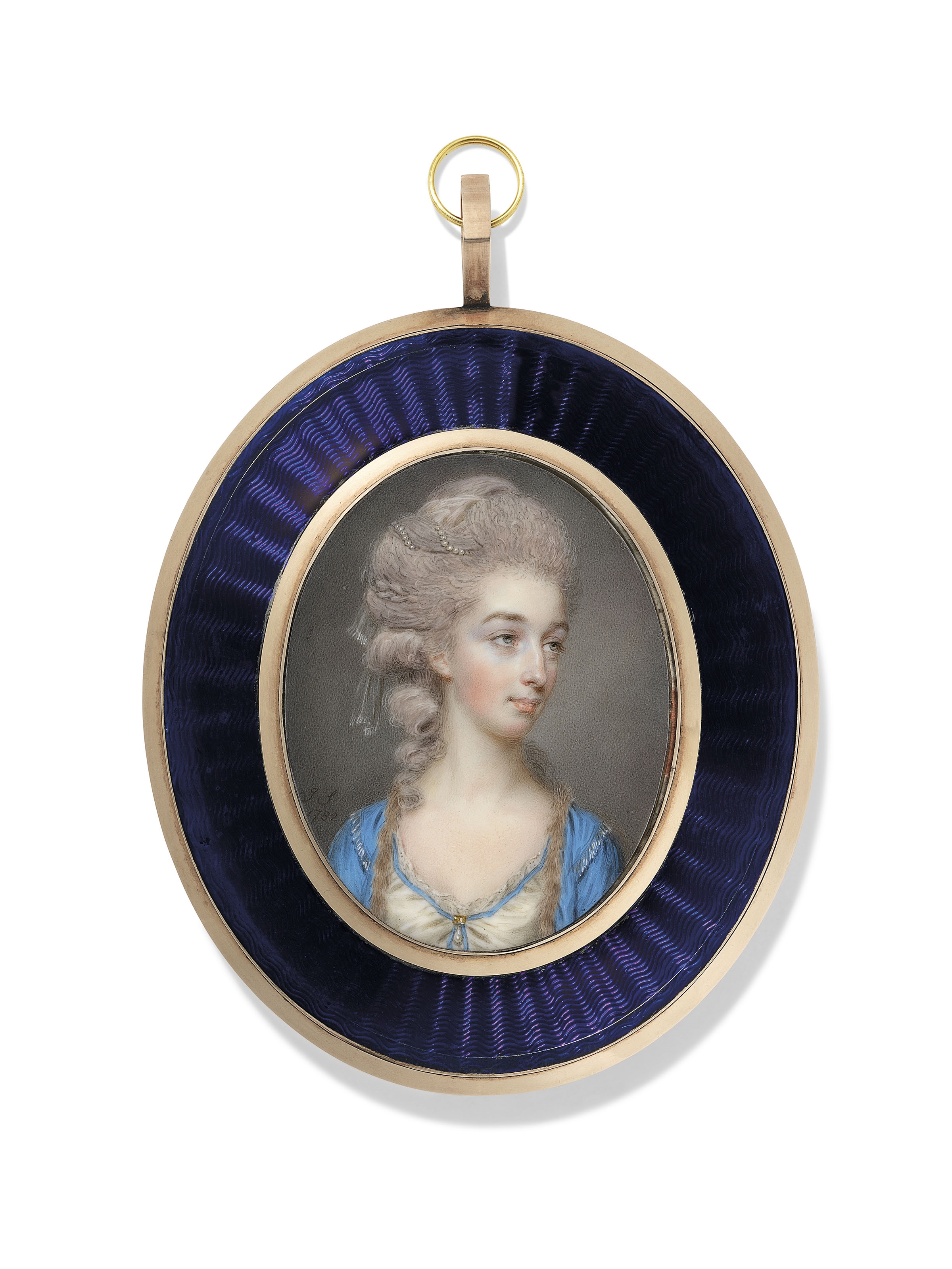 John Smart | A lady in ermine-trim dress (1782) | MutualArt