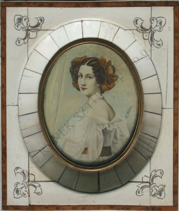 Polish School, 20th Century | Portret Auguste Strobl-miniatura | MutualArt