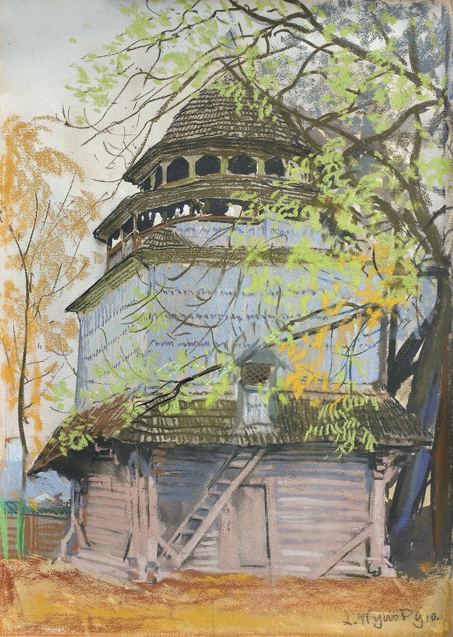 Leon Wyczolkowski | BELL TOWER IN JAREMCZE (1910) | MutualArt