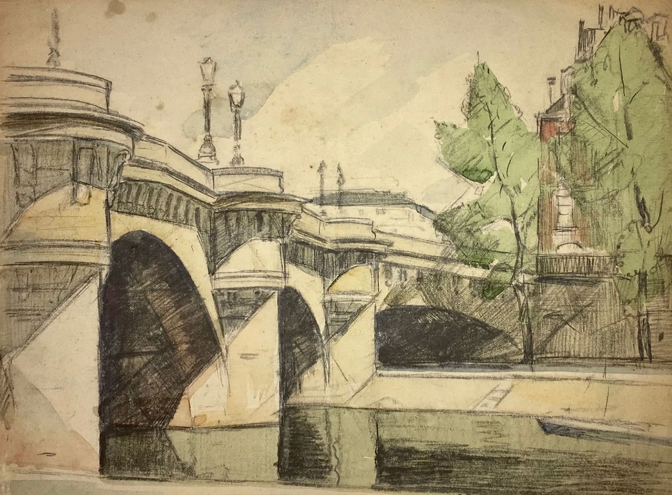 John Weeks | Bridge on the Seine, Paris | MutualArt
