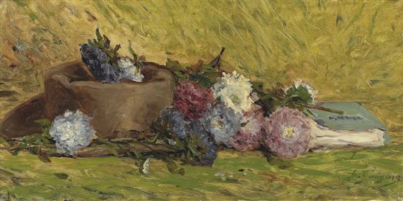 Paul Gauguin | Mette Gauguin dormant sur un canapé (Circa 1875) | MutualArt