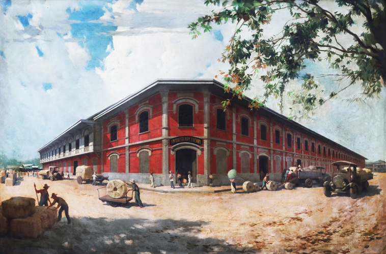 Fernando Amorsolo | Ynchausti Rope Factory (Later the Old Elizalde ...