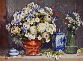 Patricia Moran | Still Life Camillas | MutualArt