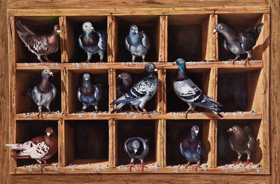 Alfred H. Engel | The Pigeon Loft (1990) | MutualArt