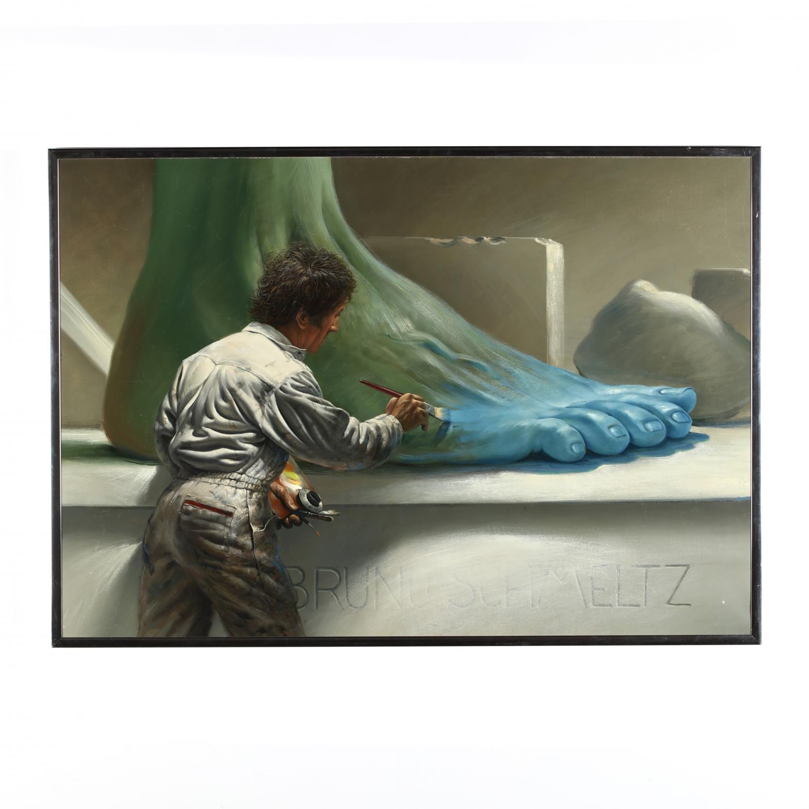 Bruno Schmeltz | Autoportrait Avec Pied | MutualArt