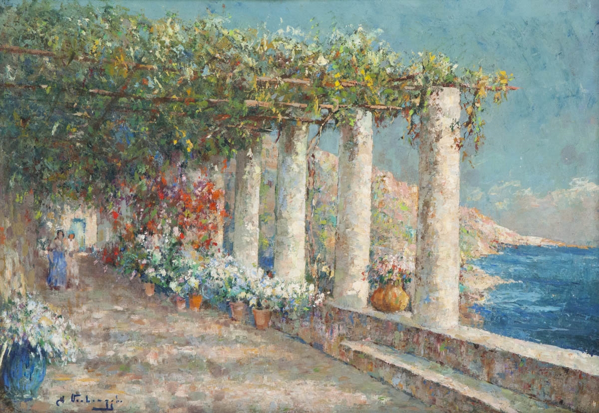 Charles Henri Verbrugghe | Pergola à Capri' | MutualArt