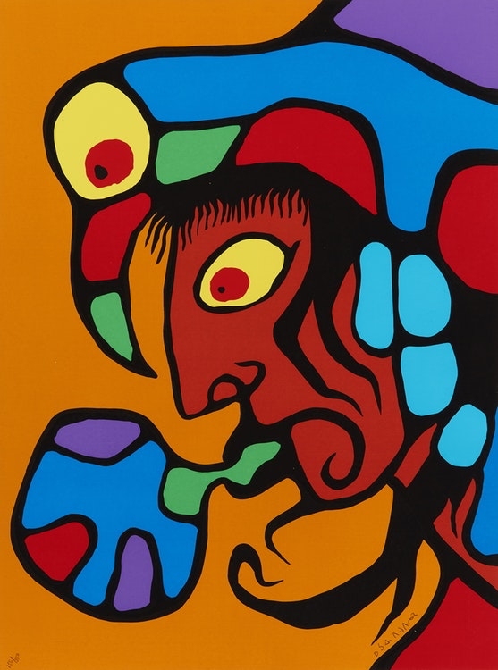 Norval Morrisseau | The Art of Norval Morrisseau: Collection of 5 ...
