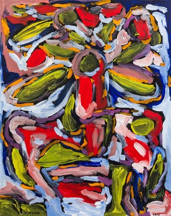 Philippe Visson | Composition florale, période Epalinges (1971) | MutualArt
