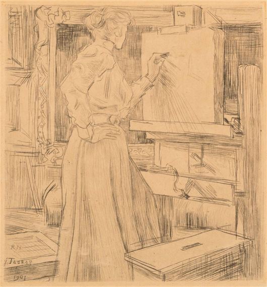 Jan Toorop | In 't atelier (1901) | MutualArt