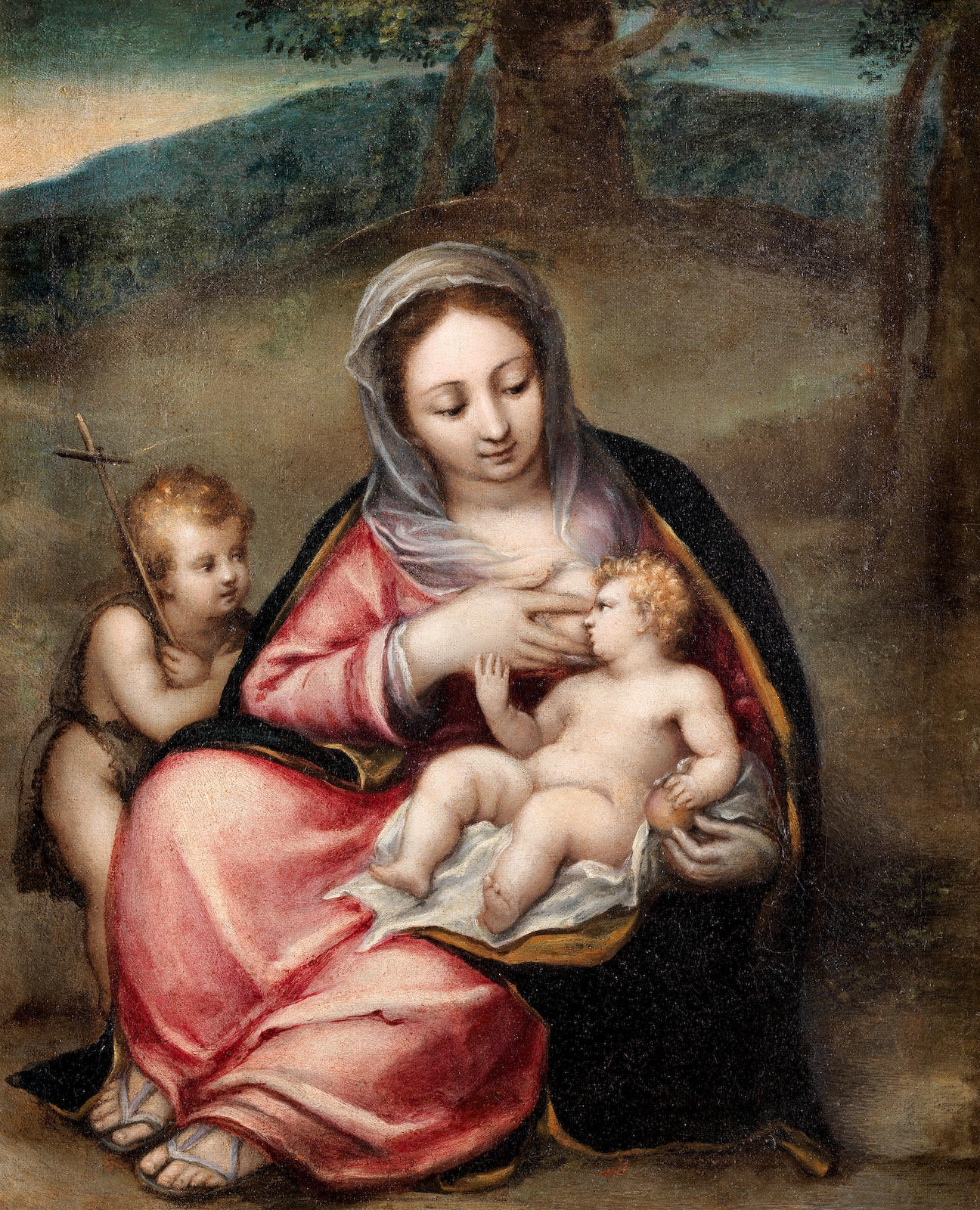 Marcello Venusti | The Madonna and Child with the Infant Saint John the ...