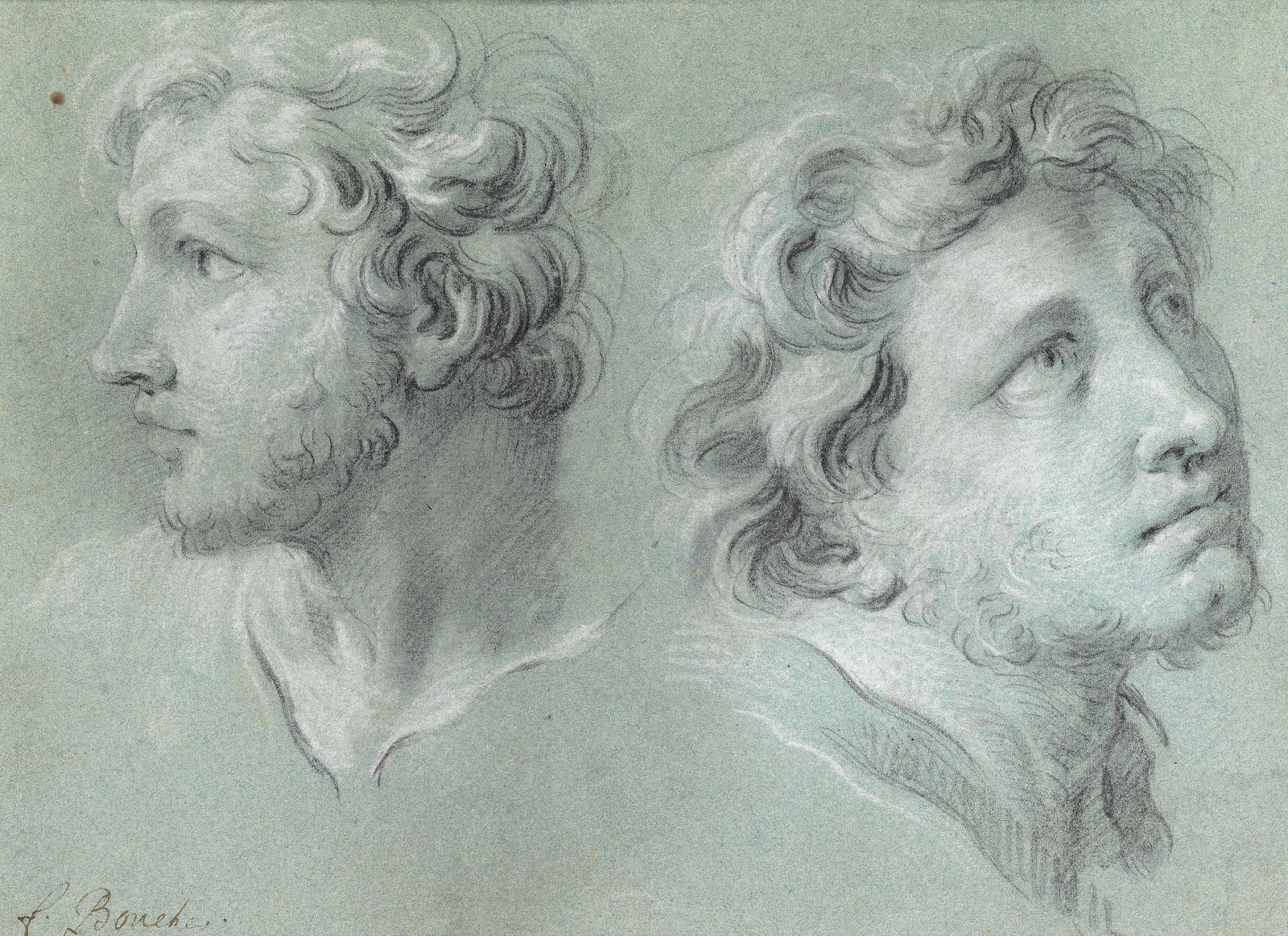 François Boucher | TWO RECLINING PUTTI | MutualArt