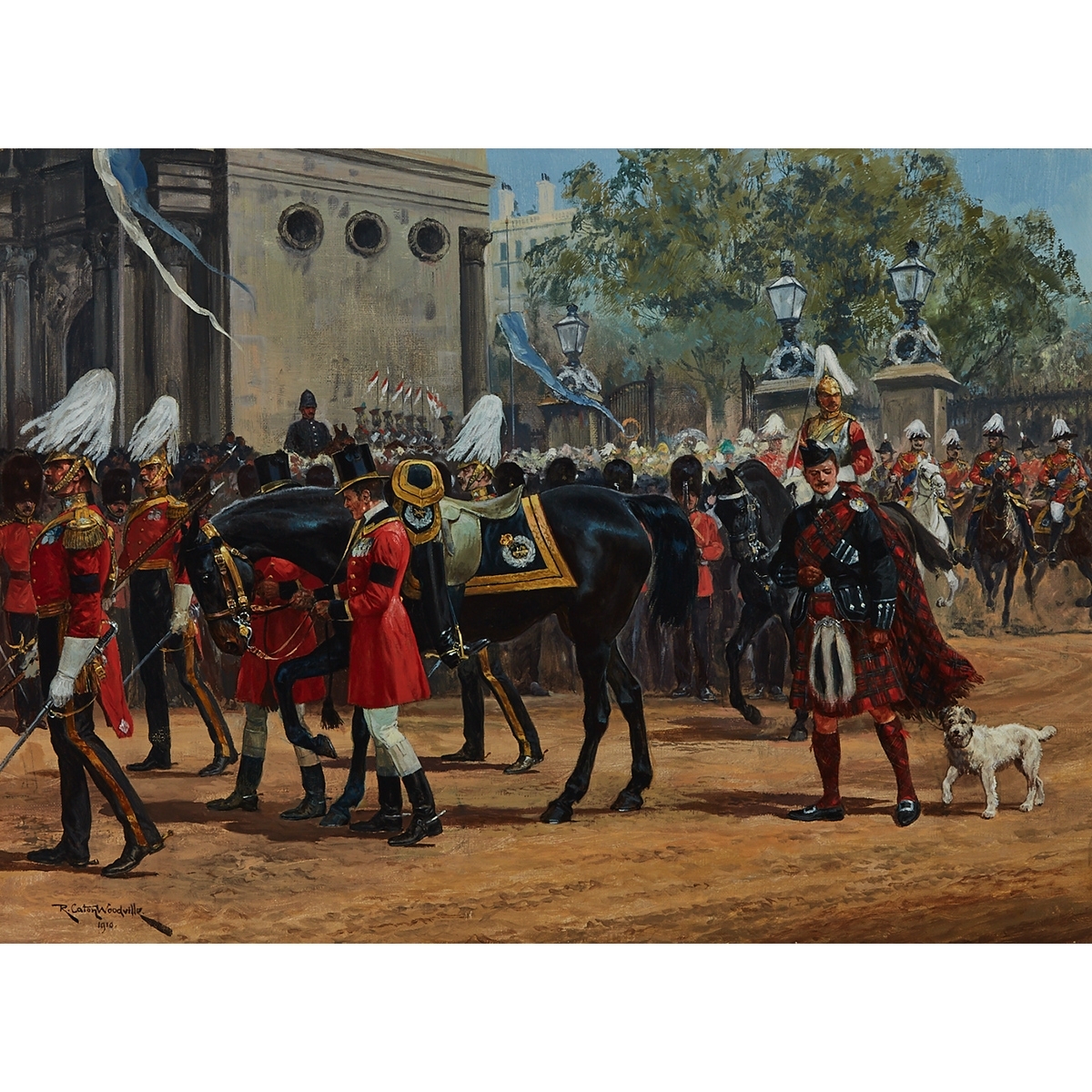 Richard Caton Woodville Jr. | THE DUMB MOURNERS AT THE FUNERAL ...