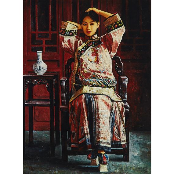 Di Li Feng | SEATED GIRL (1996) | MutualArt
