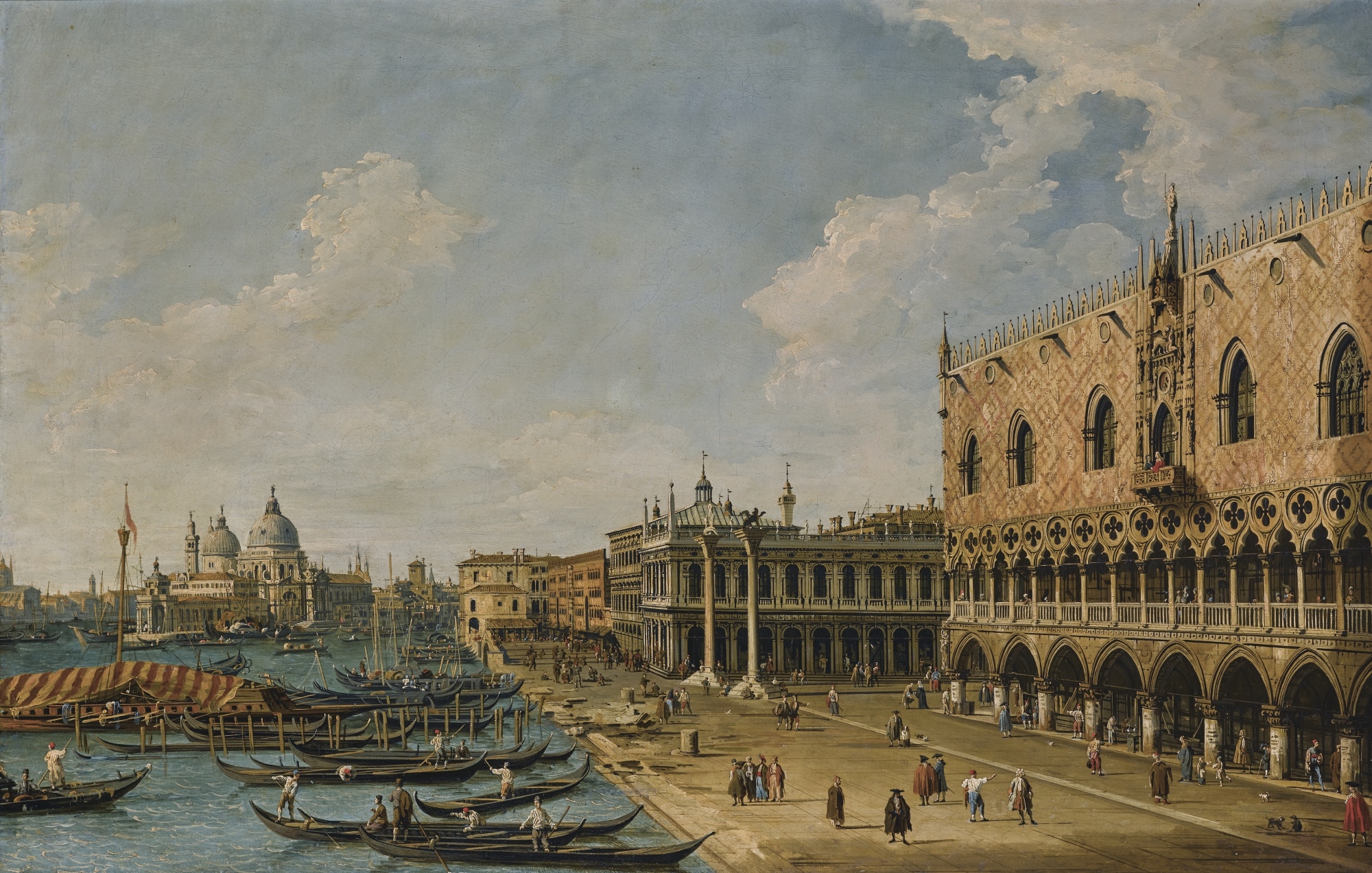Canaletto | VENICE, THE MOLO LOOKING WEST WITH THE PALAZZO DUCALE AND ...
