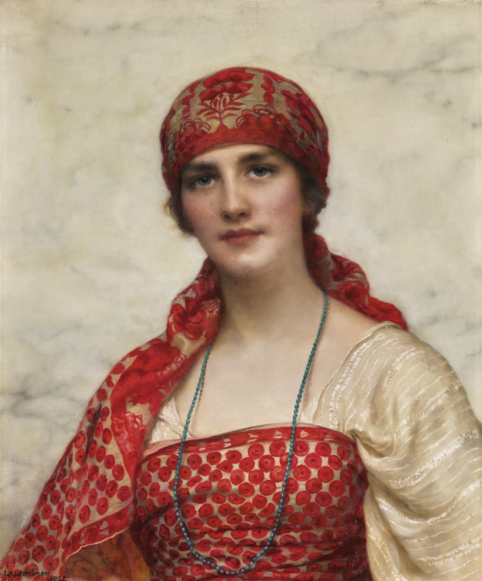 William Clarke Wontner | Portrait de Joan Ogle (1893) | MutualArt