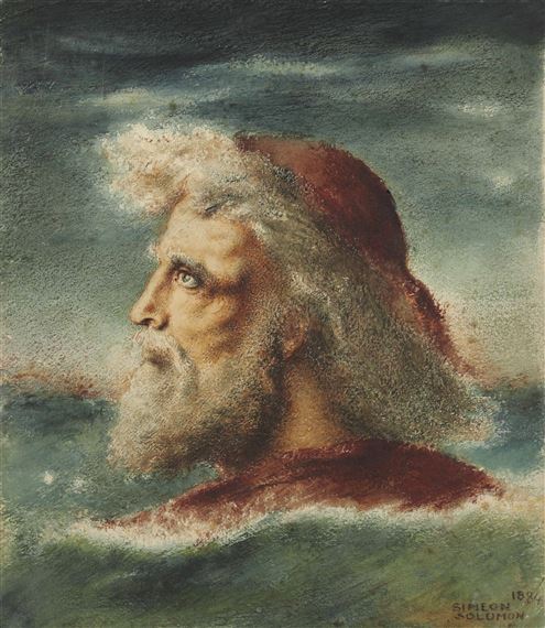 Simeon Solomon | St Peter on the sea (1884) | MutualArt