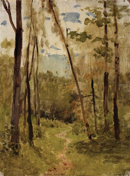 Isaak Levitan | Trees in the Woods | MutualArt