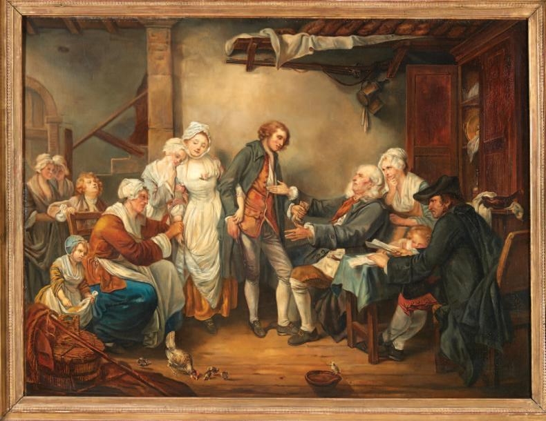 Jean-Baptiste Greuze | L'accordée du village | MutualArt