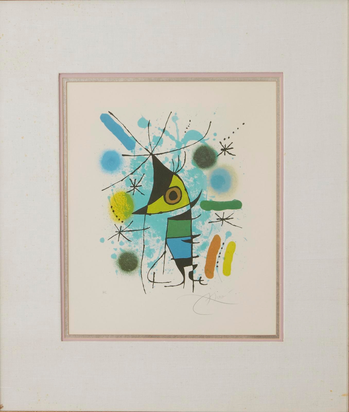 Joan Miró | Volume 1 (Fish), depicting an abstracted fish | MutualArt
