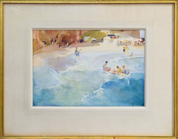William Russell Flint | Mediterranean Beach | MutualArt