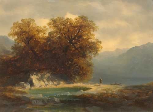 Alexandre Calame | Lake landscape | MutualArt