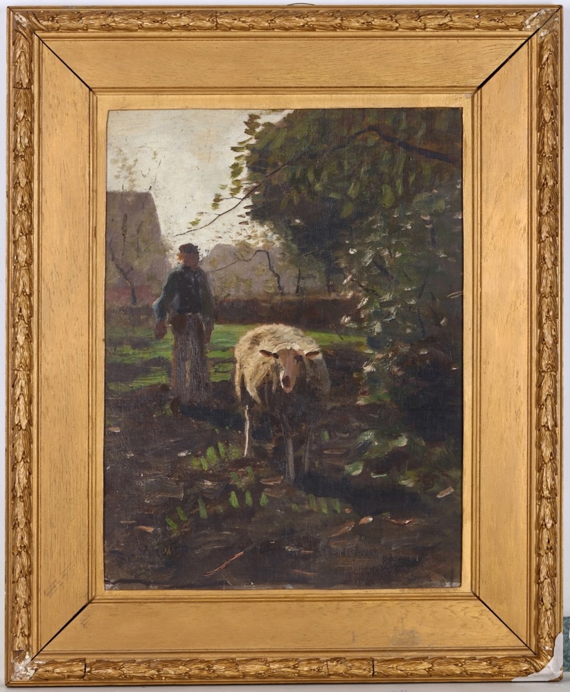 Frans Pieter ter Meulen | Sheep in dappled light | MutualArt