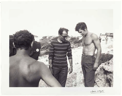 Alain Noguès | Jean Paul Belmondo et Jean Luc Godard sur le plateau de ...