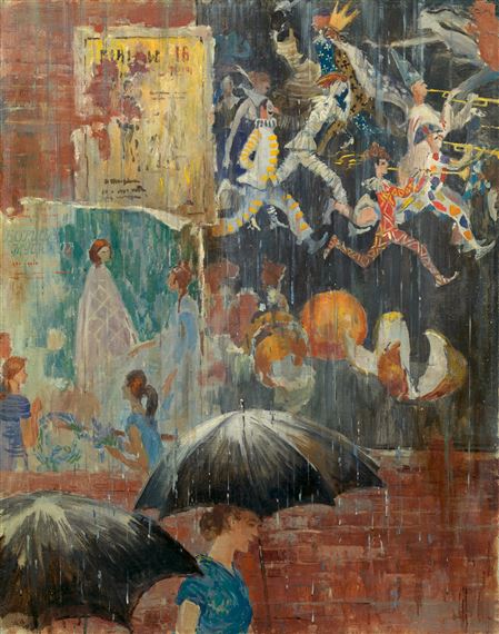 Yuri Pimenov | New Districts, Moscow (1975) | MutualArt