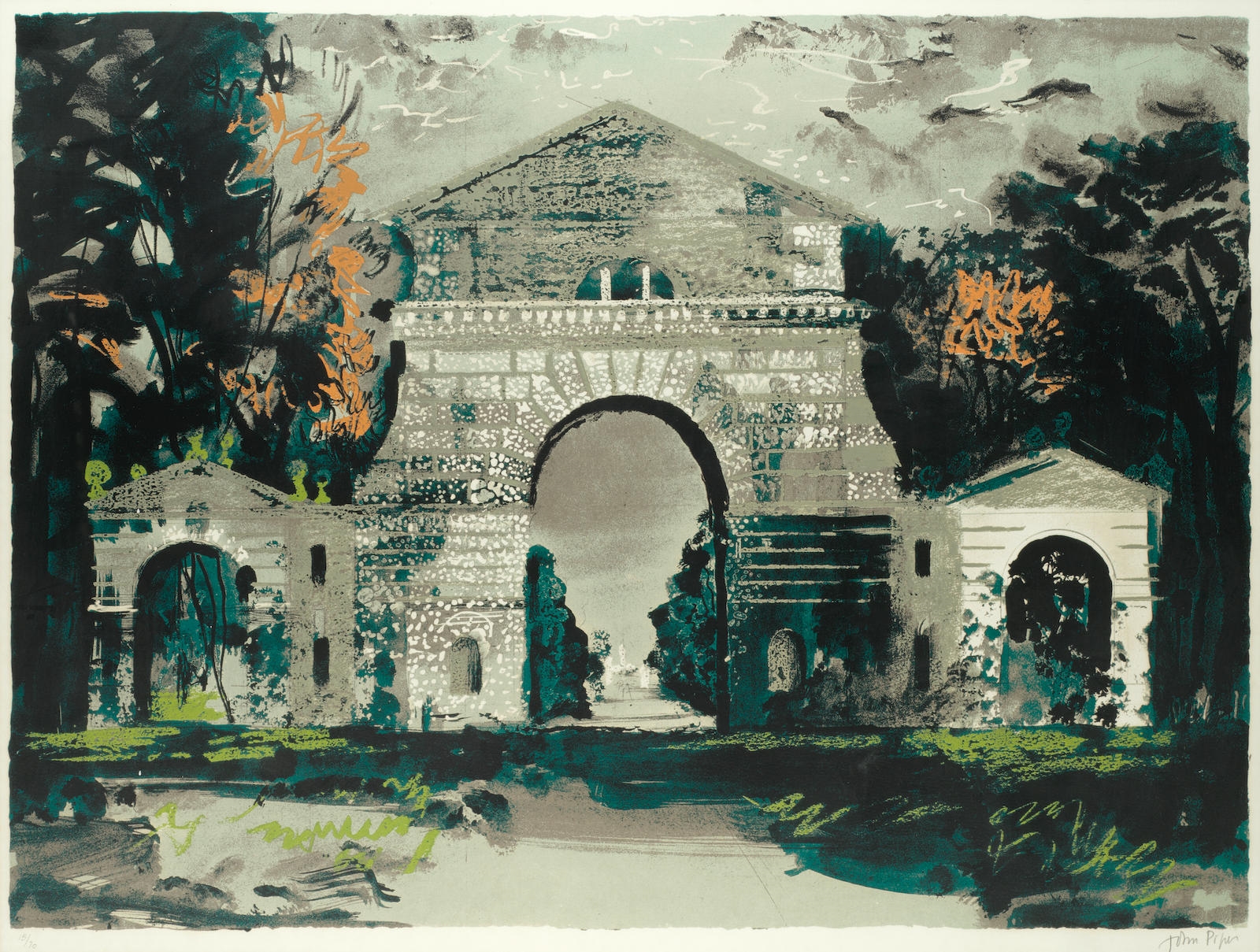 John Piper | Easton, Portland, Dorset: St George Reforne, from 'A ...