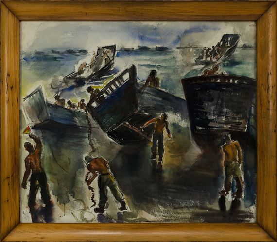 Mary Cole | Practicing for Normandy (1943) | MutualArt