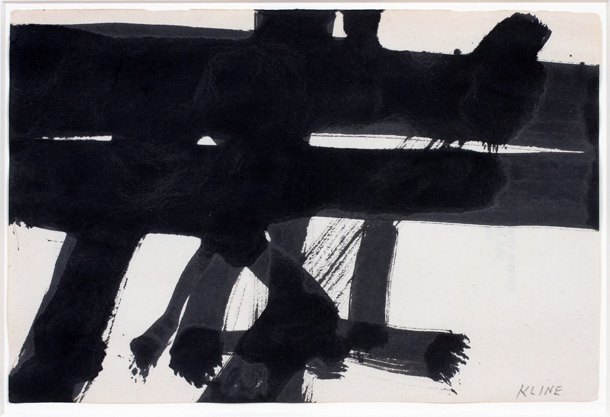 Franz Kline | ABSTRACT COMPOSITION (Circa 1955) | MutualArt