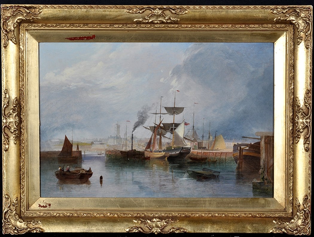 Thomas Harrison Hair | Ships docked in Seaham Harbour | MutualArt