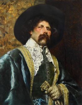 Roybet Ferdinand | Cavalier in Red | MutualArt