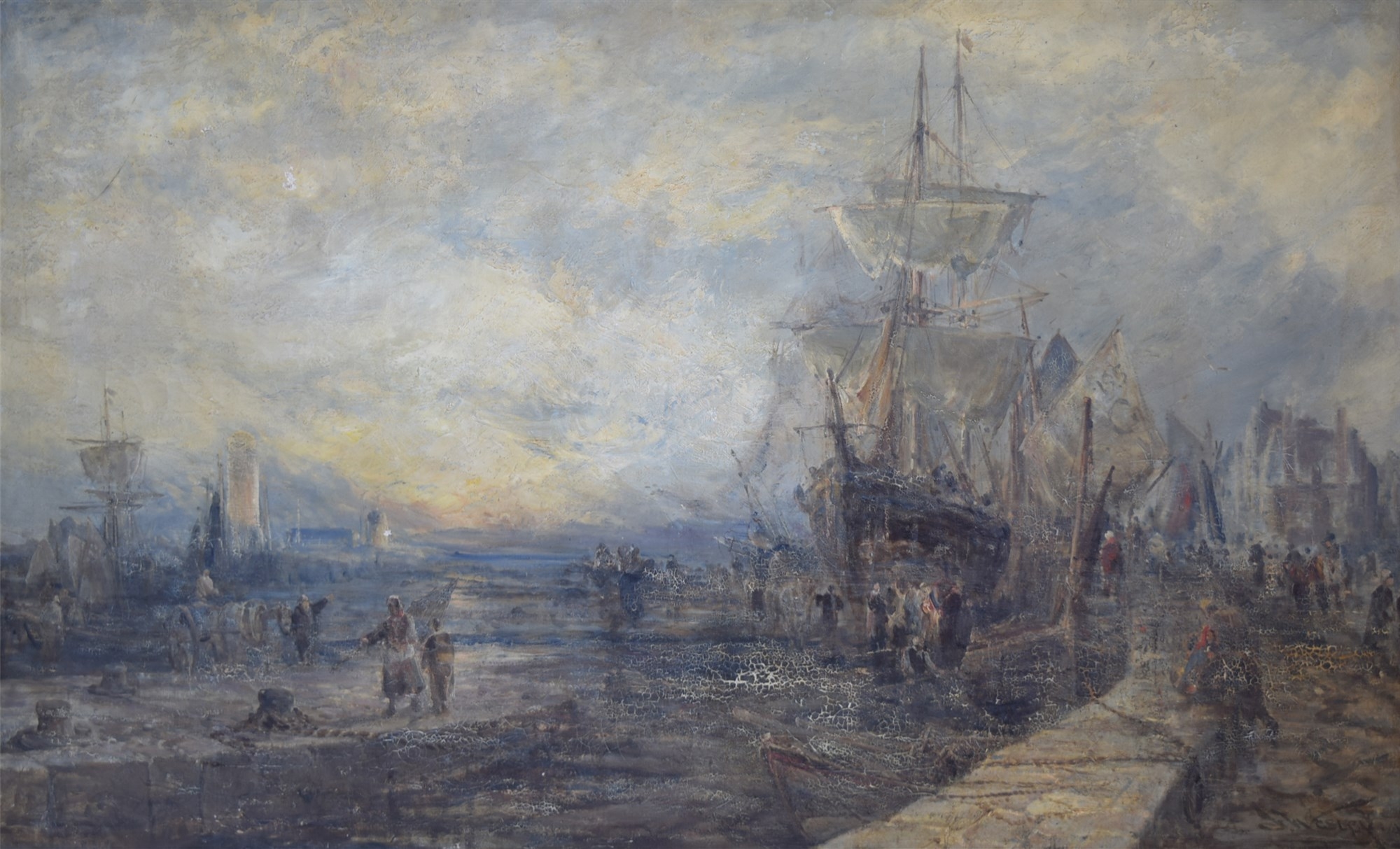 Frank Wasley | Harbour scene | MutualArt