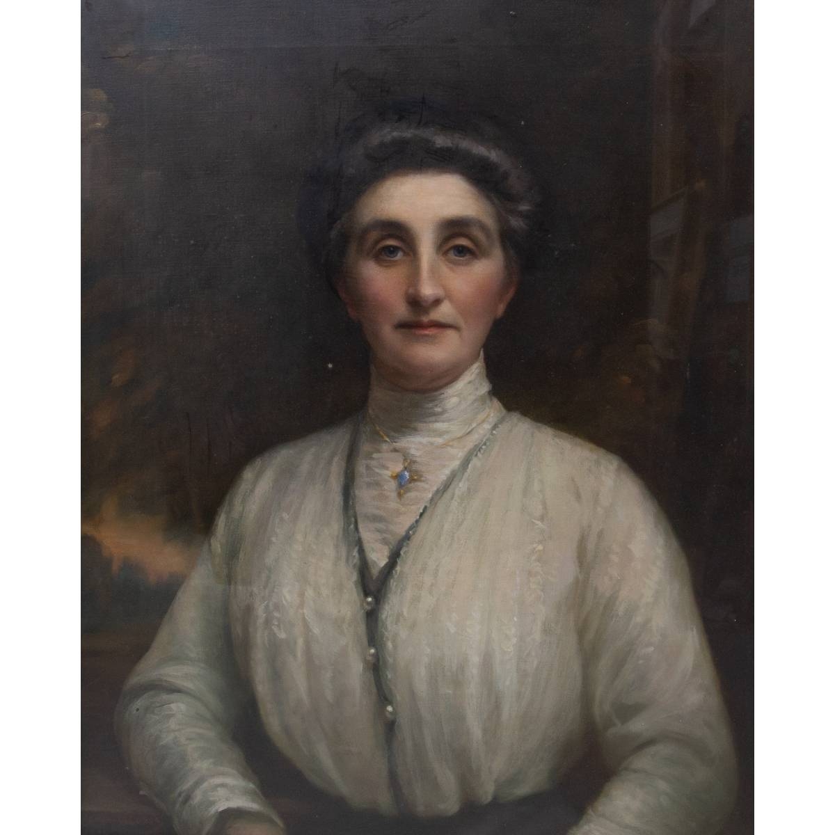 Ellis William Roberts | portrait of Mrs Colin Roberts (1914) | MutualArt