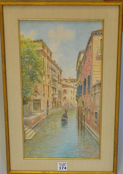 Rafael Senet | Venice canal scene | MutualArt