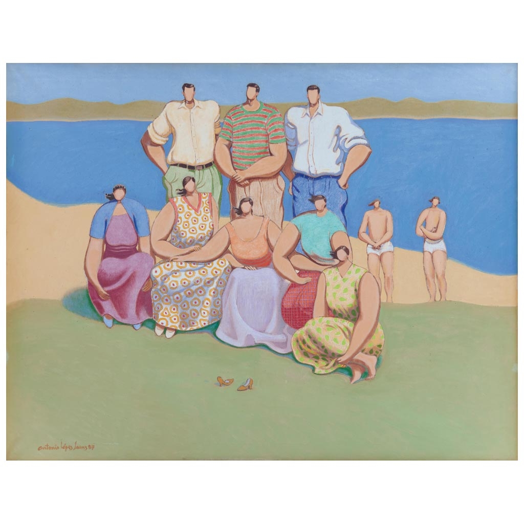 Antonio López Saenz | La playa (1987) | MutualArt