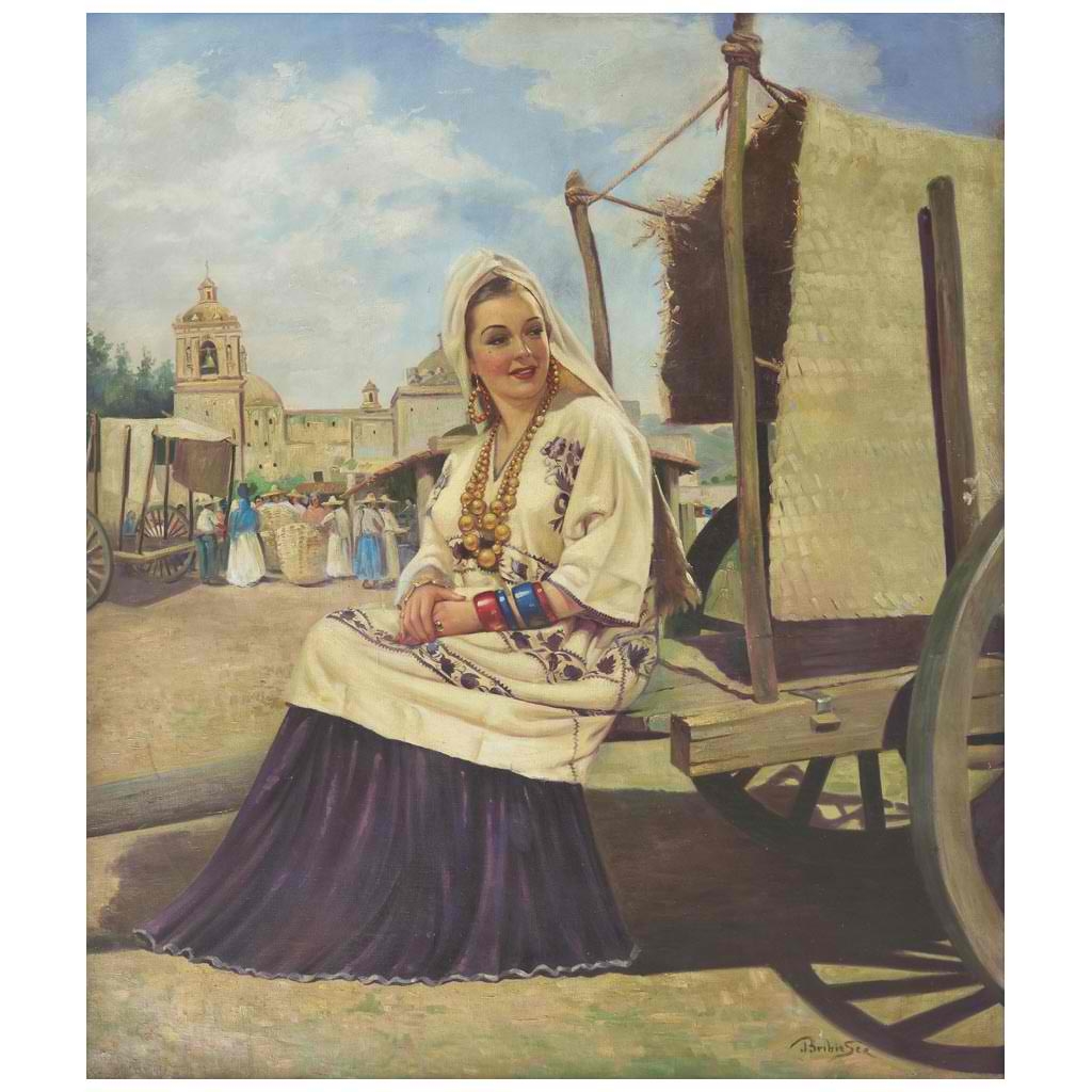 Jose Bribiesca | Retrato de Paquita Estrada | MutualArt