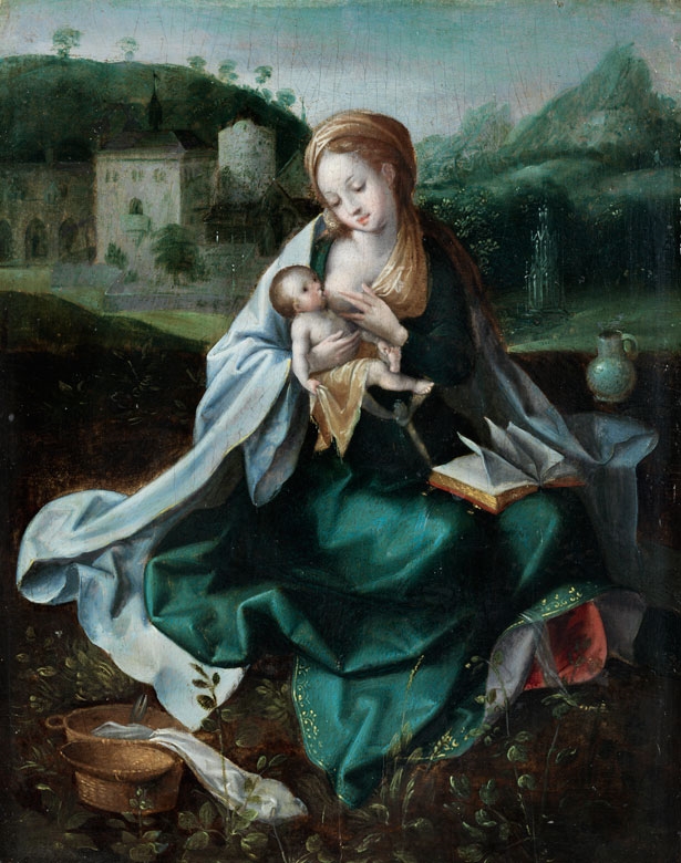 Italo-Flemish School, 16th Century | Nursing Madonna | MutualArt